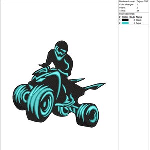 ATV, Quad Bike, Machine Embroidery Design. INSTANT DOWNLOAD Files. - Etsy