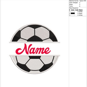 Split Soccer Ball. Monogram Applique Embroidery Designs, Filled Stitch ...