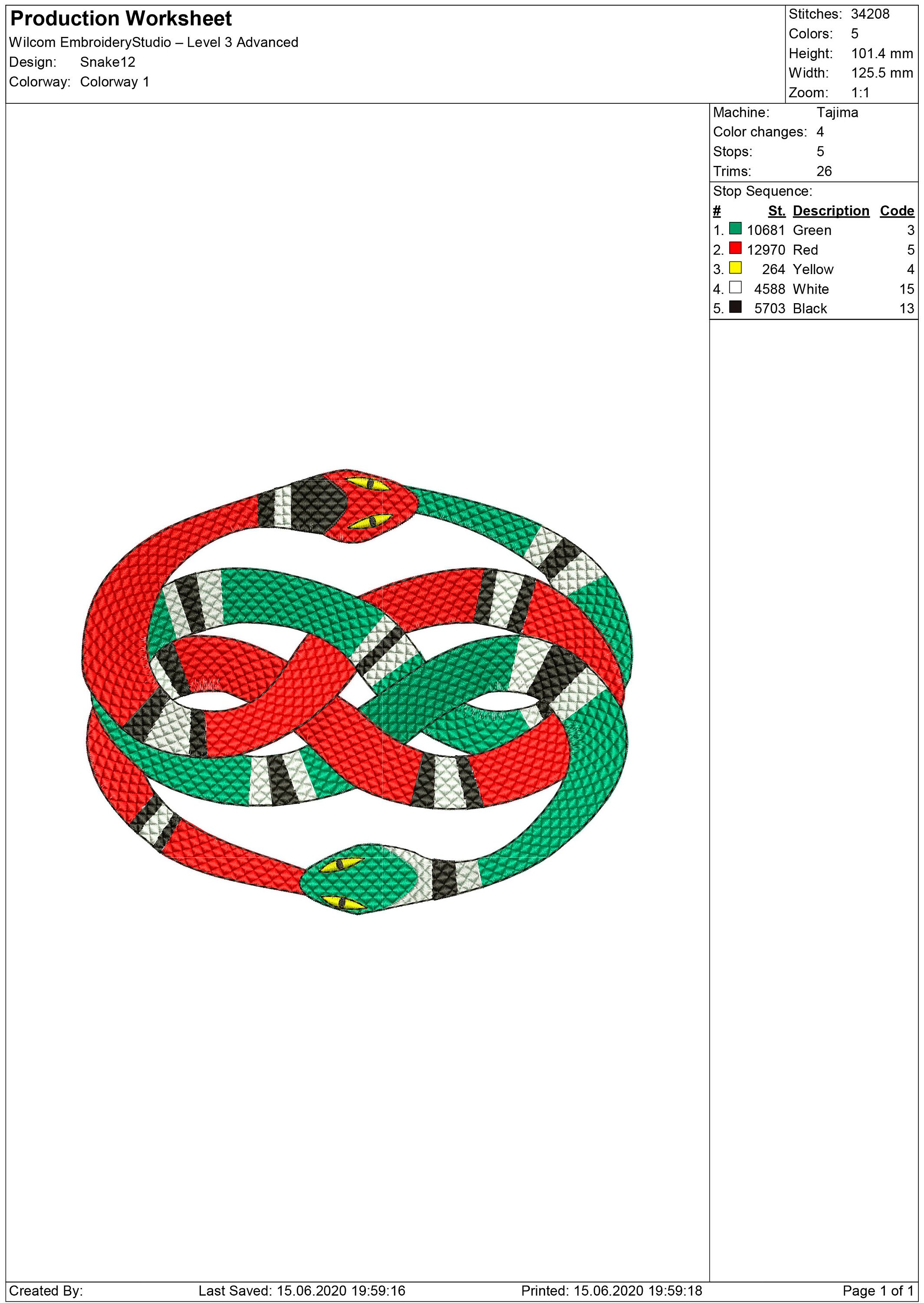 Snake Embroidery Design Files - Etsy