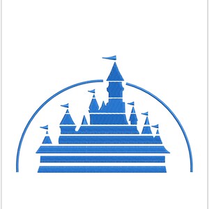 Castle Embroidery Design Files - Etsy