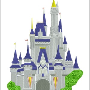 Castle Embroidery Design Files - Etsy