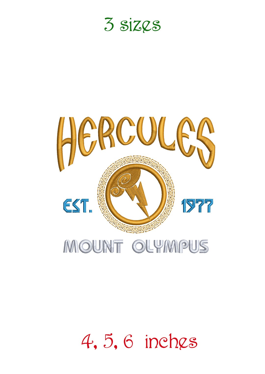 Embroidery Design Files. Hercules Inspired. Abstract Hercules Logo ...