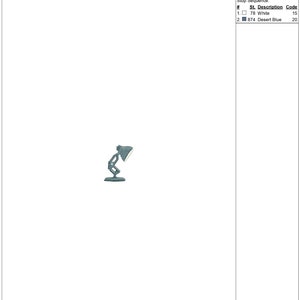 Lamp Embroidery Design Files - Etsy