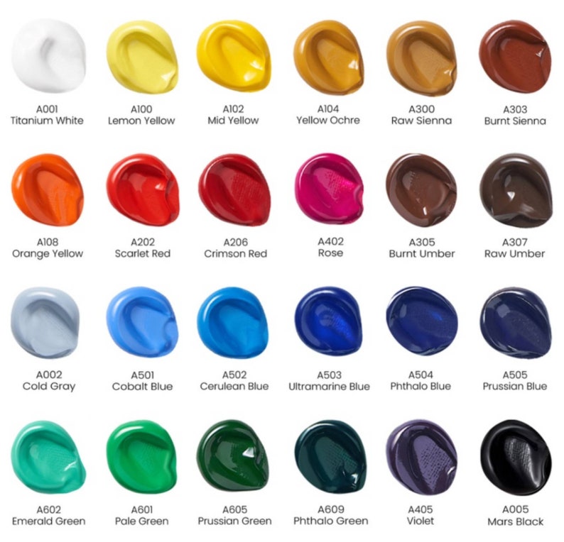 Arteza Premium Acrylic Artist Paint - Etsy