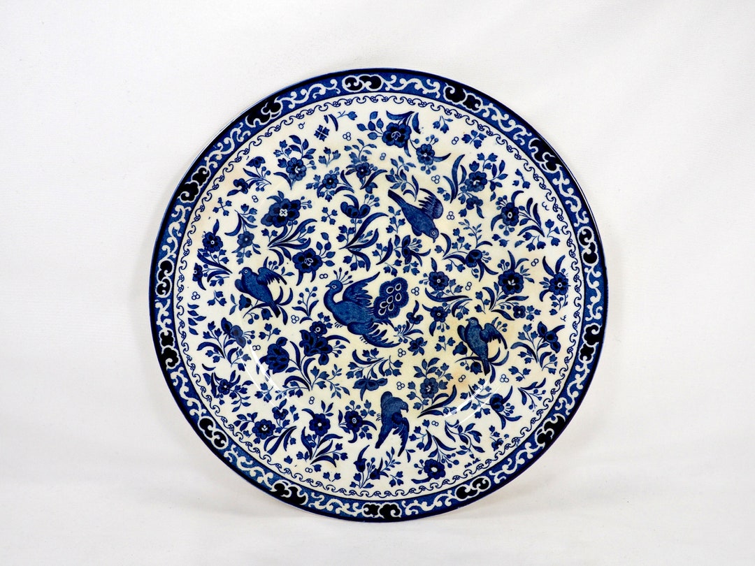 Burleigh Ware Blue Bird Royal Peacock Burslem England 1930s - Etsy