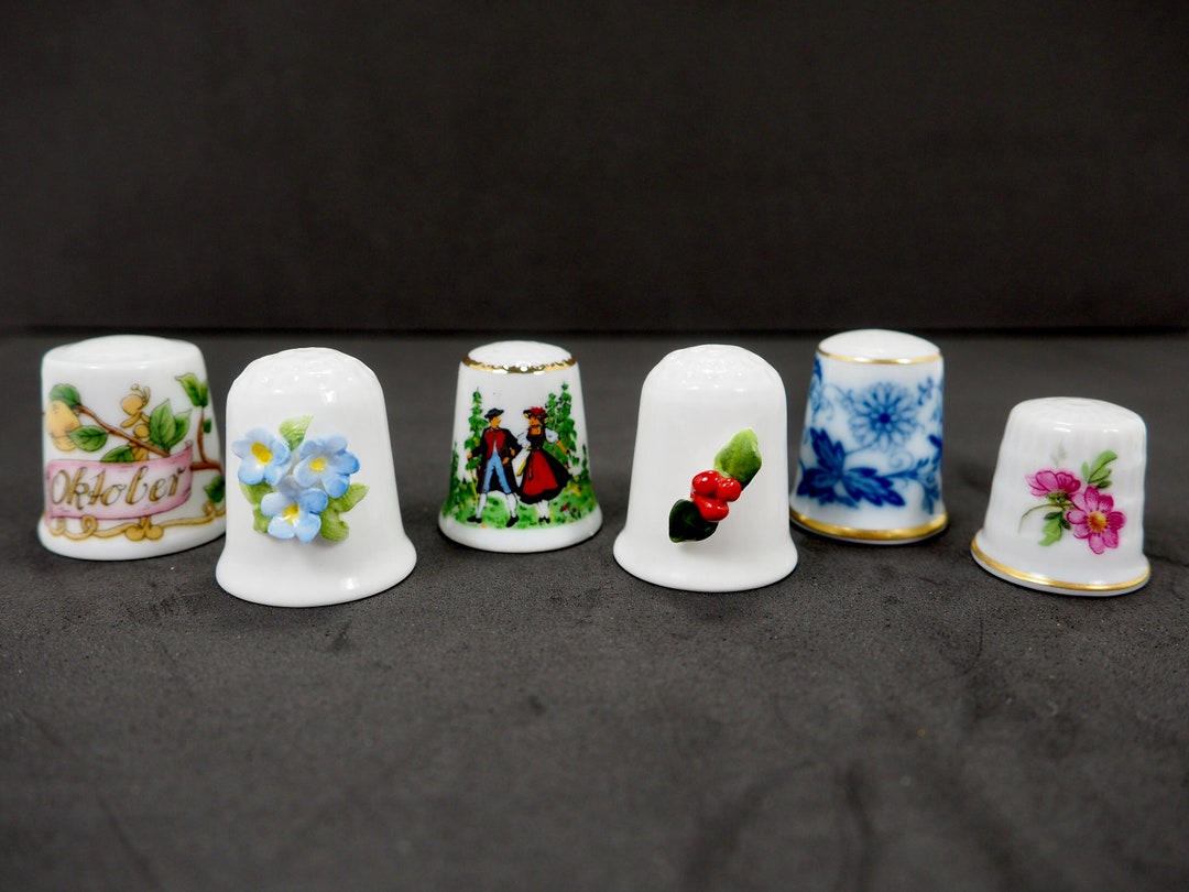 Collectible Thimbles Kaiser Hutschenreuther Coalport Reutter Made in ...