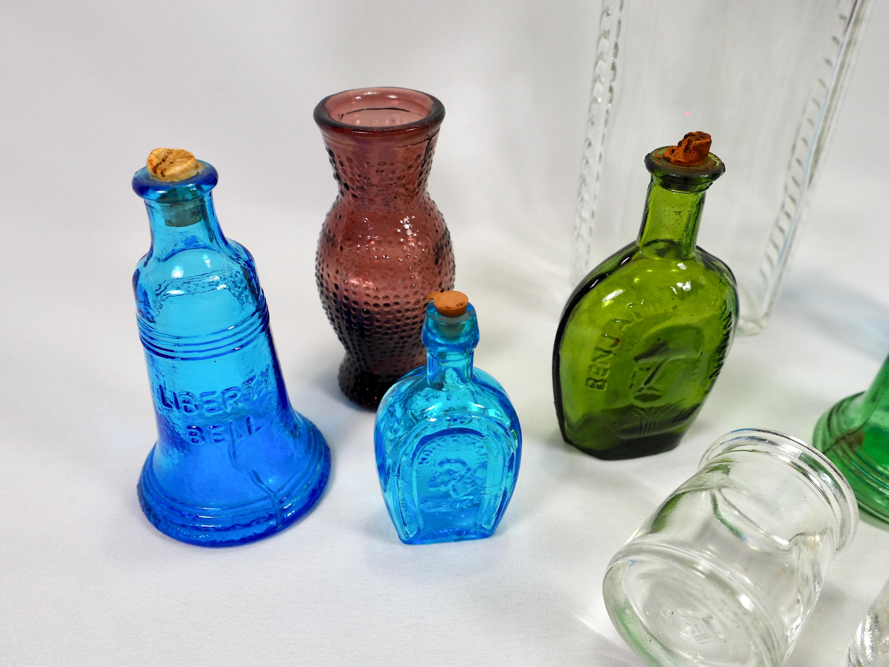 Vintage Miniature Glass Bottle Collection: Wheaton, Hazel Atlas ...