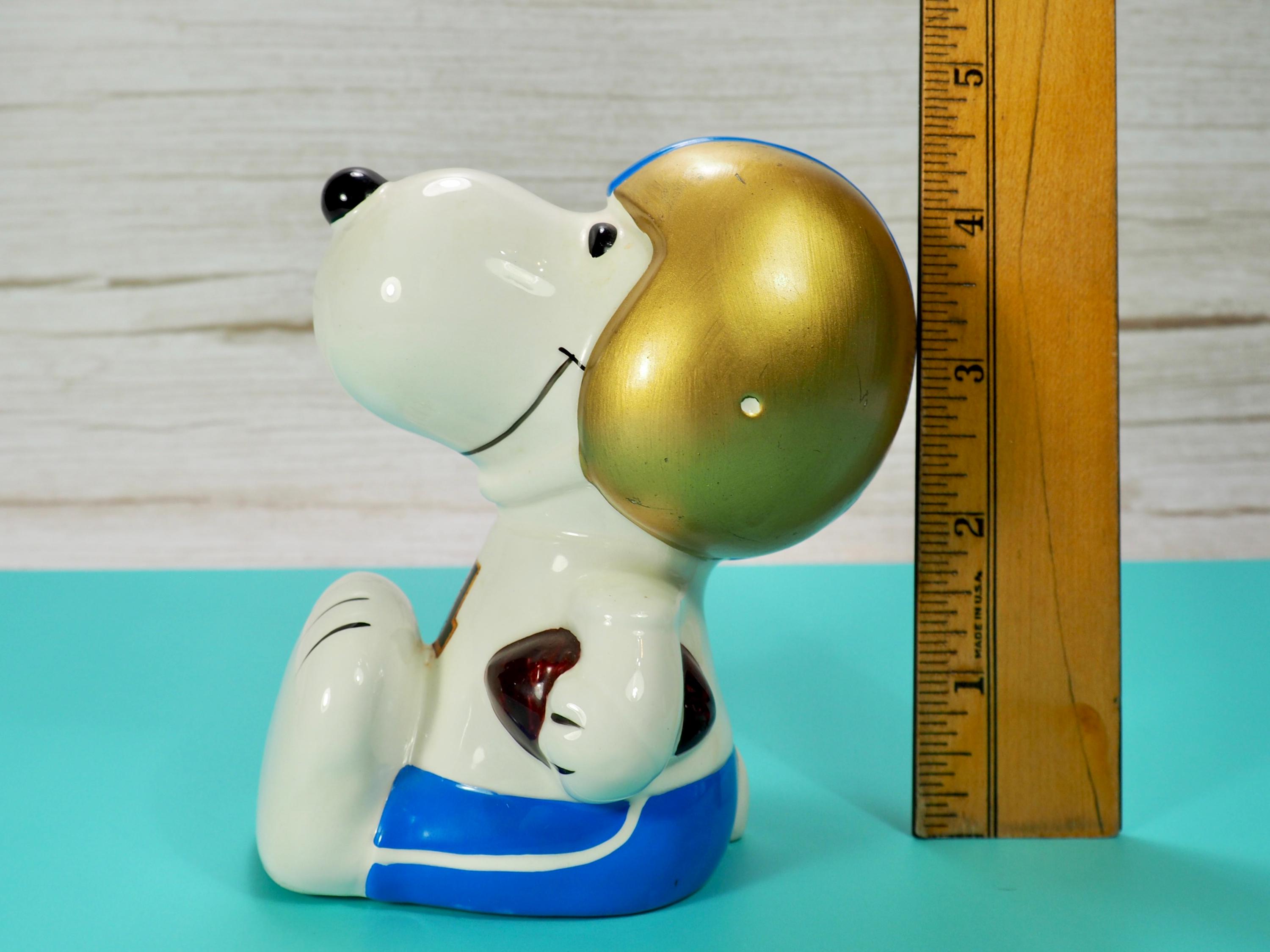 Vintage 1966 Snoopy Football Bank: Peanuts Collectible - Etsy