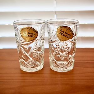 Anchor Hocking Early American Prescut Glasses - Etsy