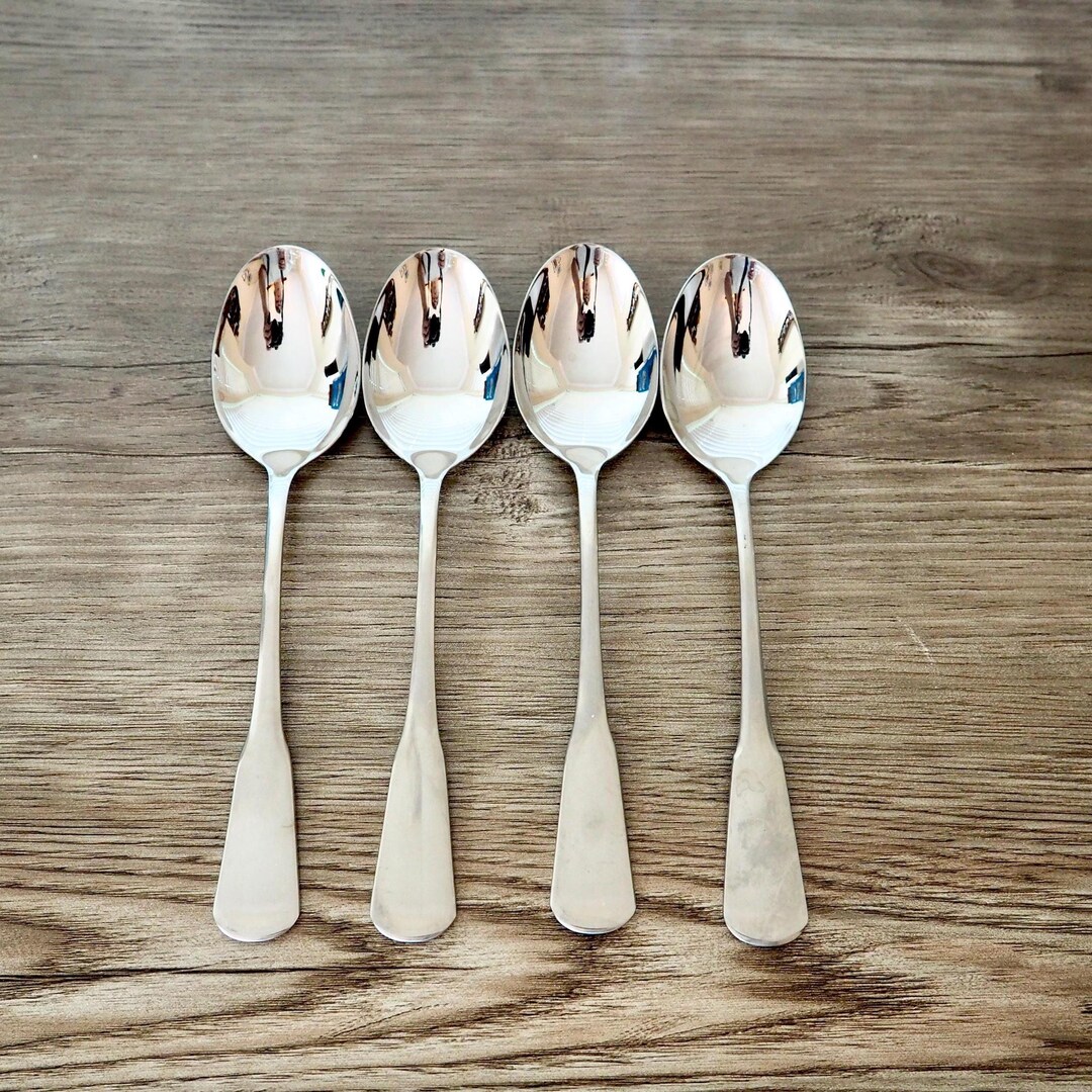 Oneida Flatware TABLESPOONS Spoons (7”) SSS Satin Stainless Steel Set ...