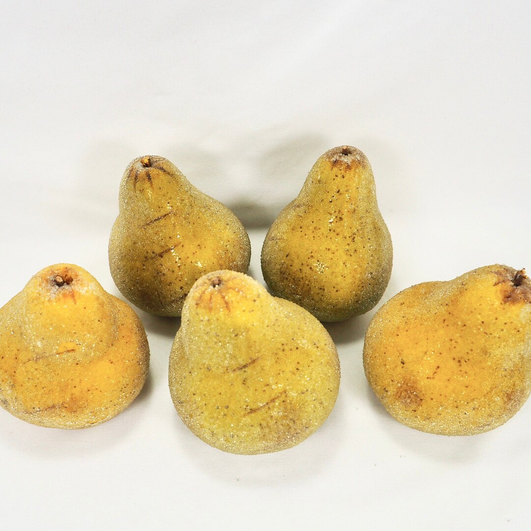 Artificial Pears Beaded Fruit Decor Food Photography Props set of 5 - Etsy