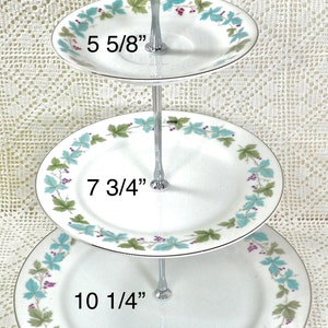 Three-tiered Tidbit Tray Vintage Pattern by Fine China Dessert ...
