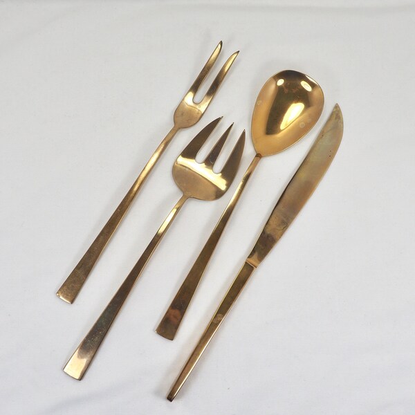 Brass Flatware - Etsy