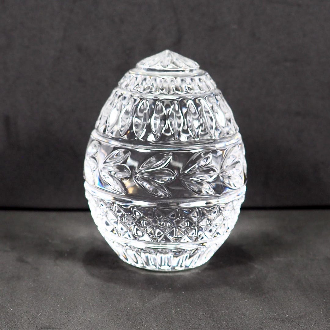 Vintage Franklin Mint Lead Crystal Egg Paperweight Collectible 1988 ...