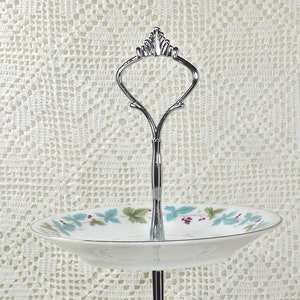 Three-tiered Tidbit Tray Vintage Pattern by Fine China Dessert ...