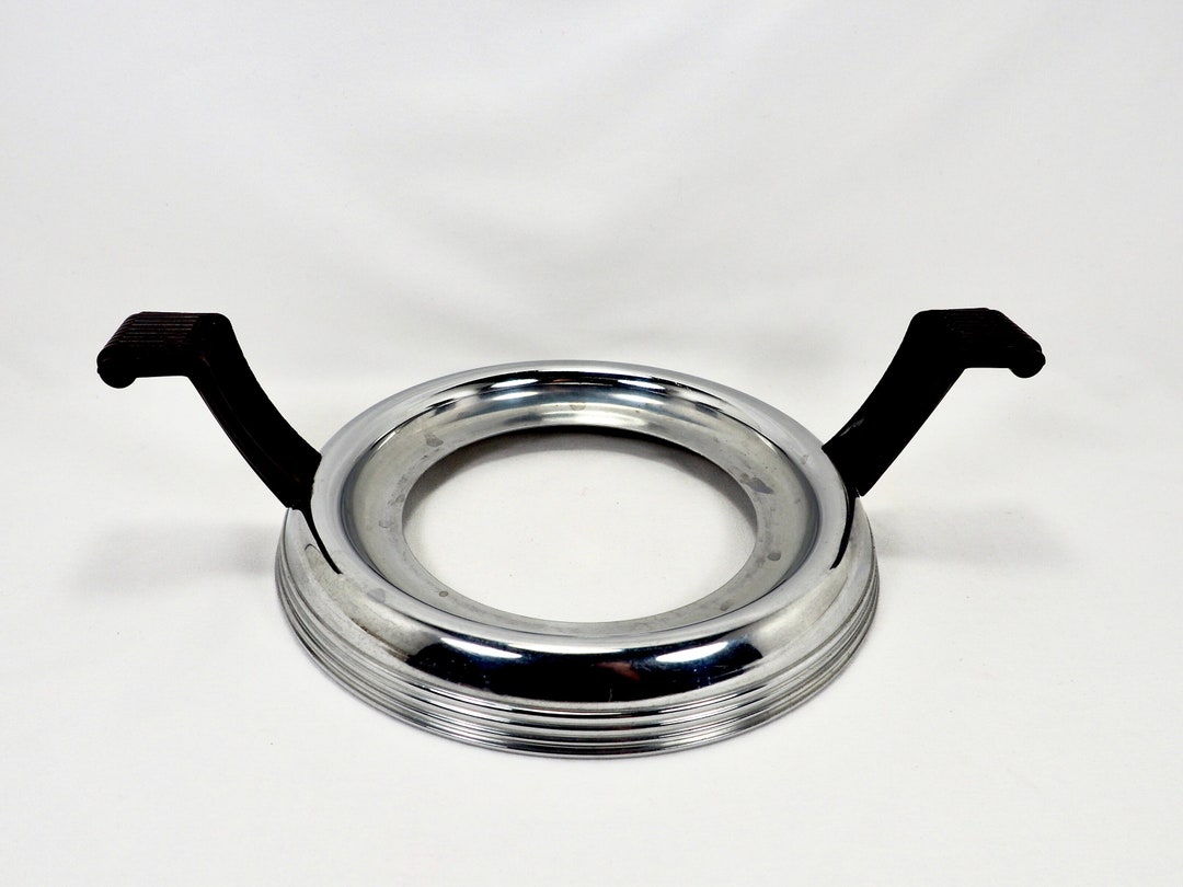Art Deco Chrome Trivet With Bakelite Handles for Coffee Pot or ...