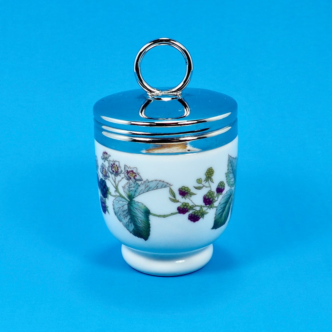 Royal Worcester Egg Coddler: Lavinia Pattern, Berries and Flowers - Etsy