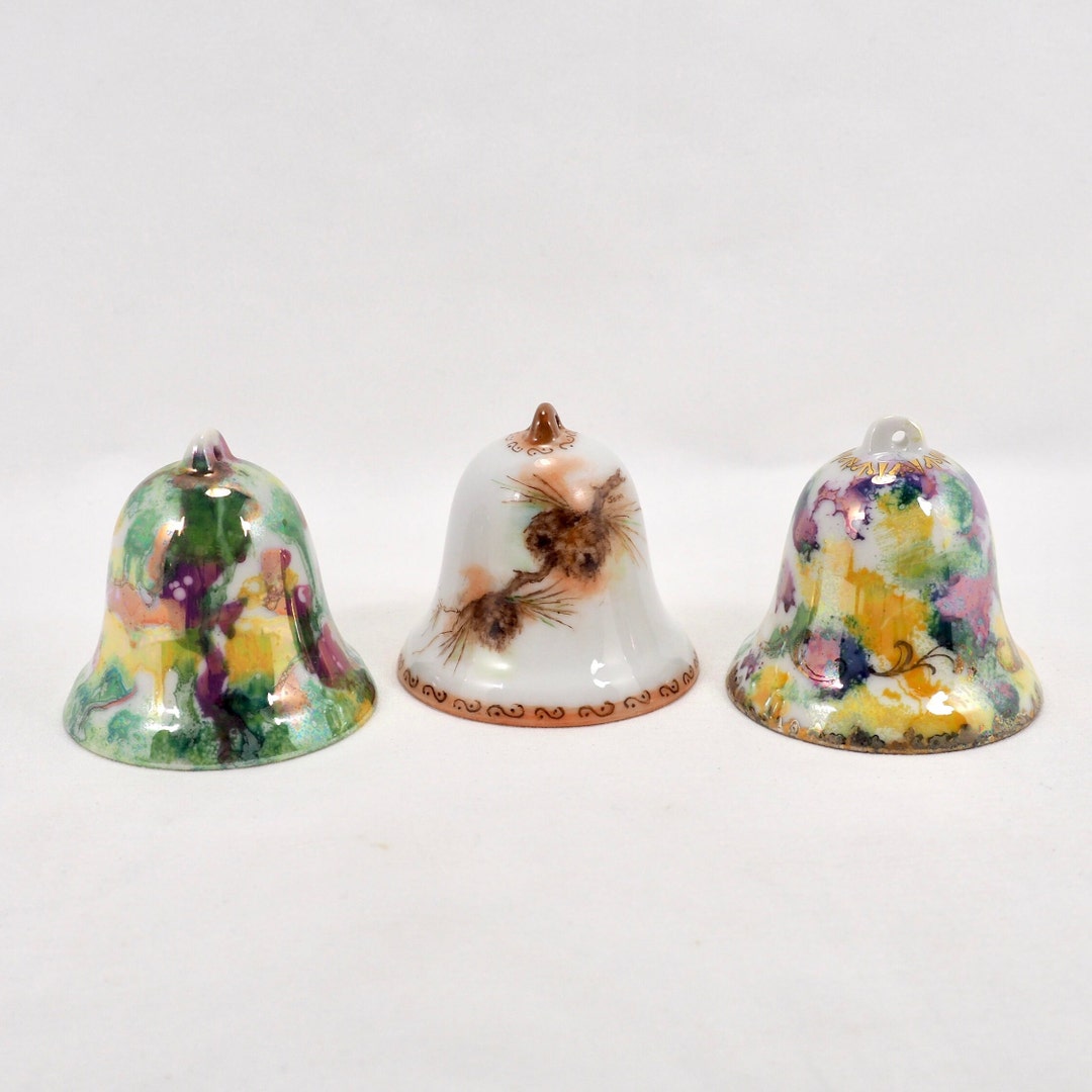 Hand Painted Bells (set of 3) - Etsy