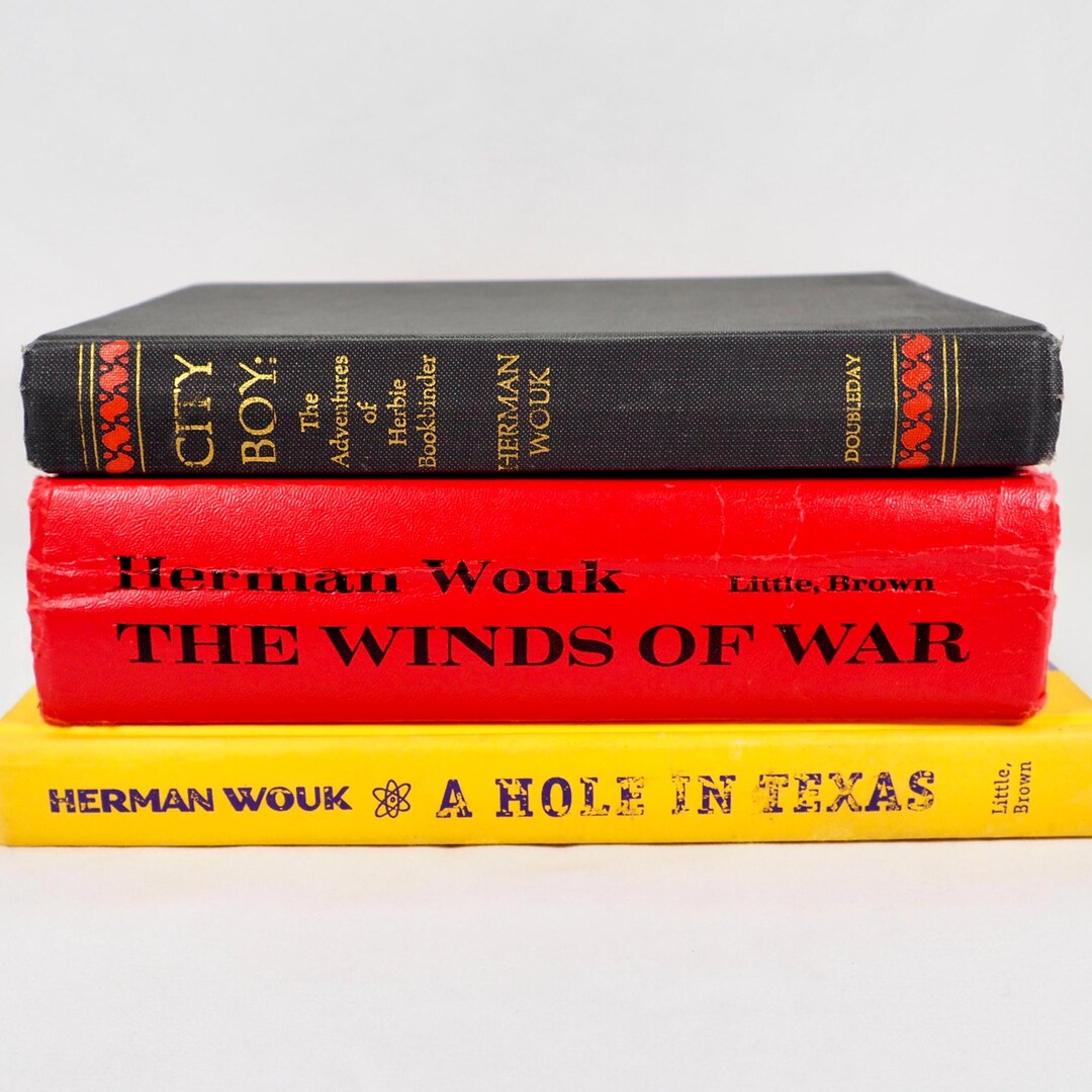 Herman Wouk Book Set ‘A Hole in Texas’ (first Edition), ‘city Boy’ ‘the ...