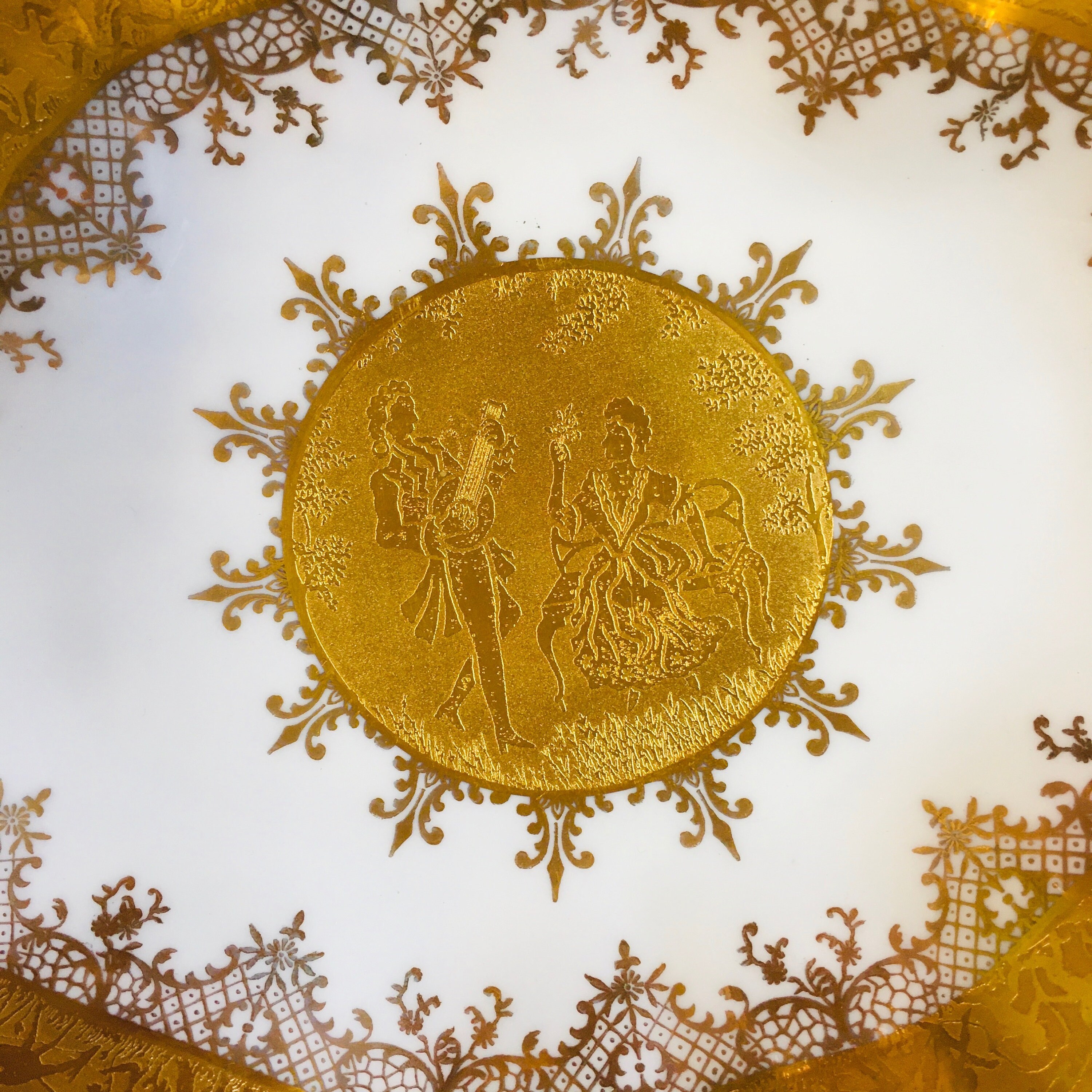 Vintage German Karlsbader Porzellan Gold Dish - Etsy