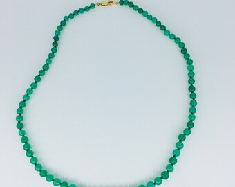 Antique Art Deco Jadeite Jade Bead Necklace 001887 - Etsy