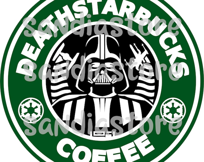 Death Starbucks Coffee Star Wars Svg Darth Vader AI | Etsy