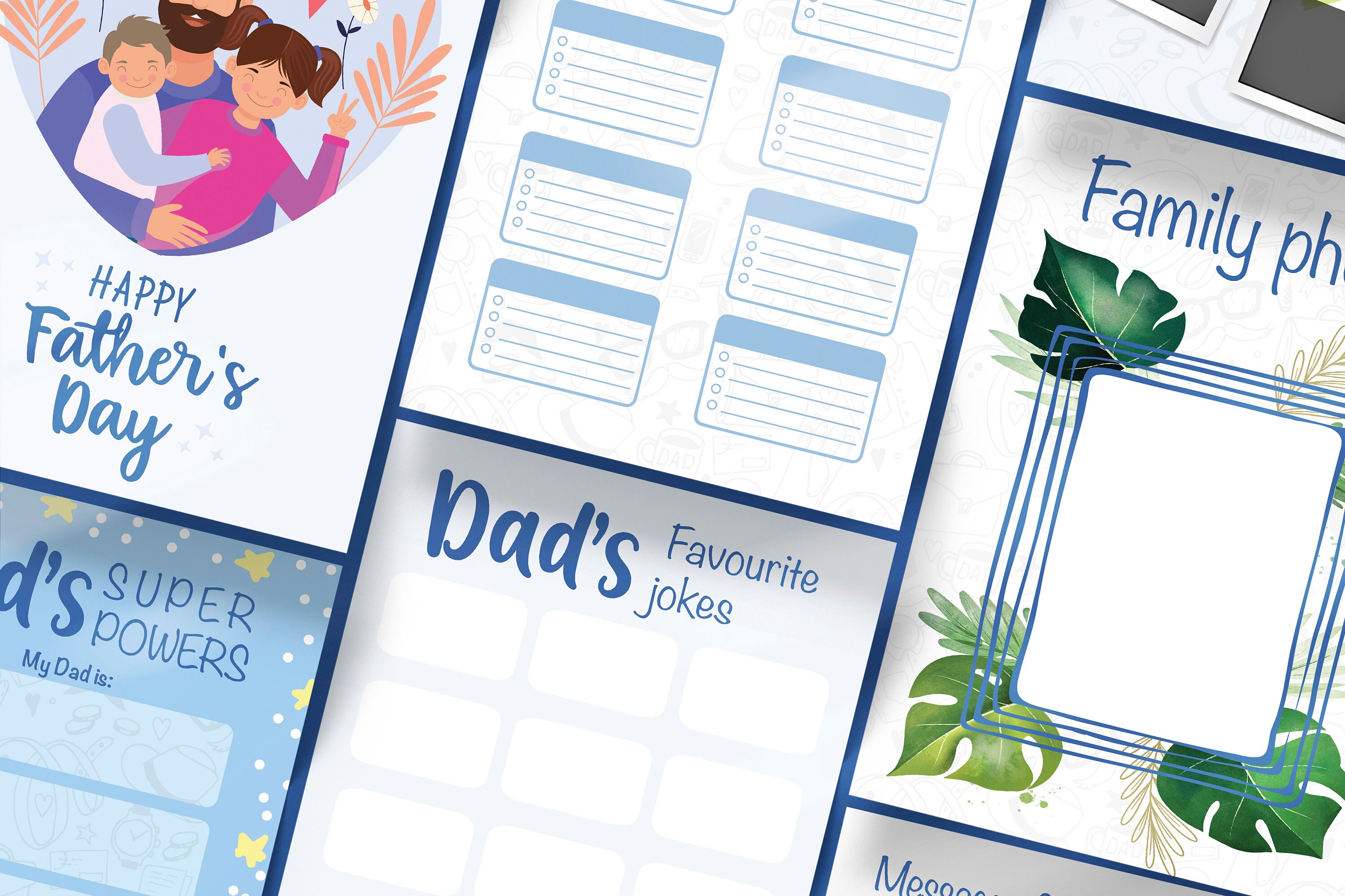 Father's Day Printable Gift | Journal | Vector | Digital Paper | to ...
