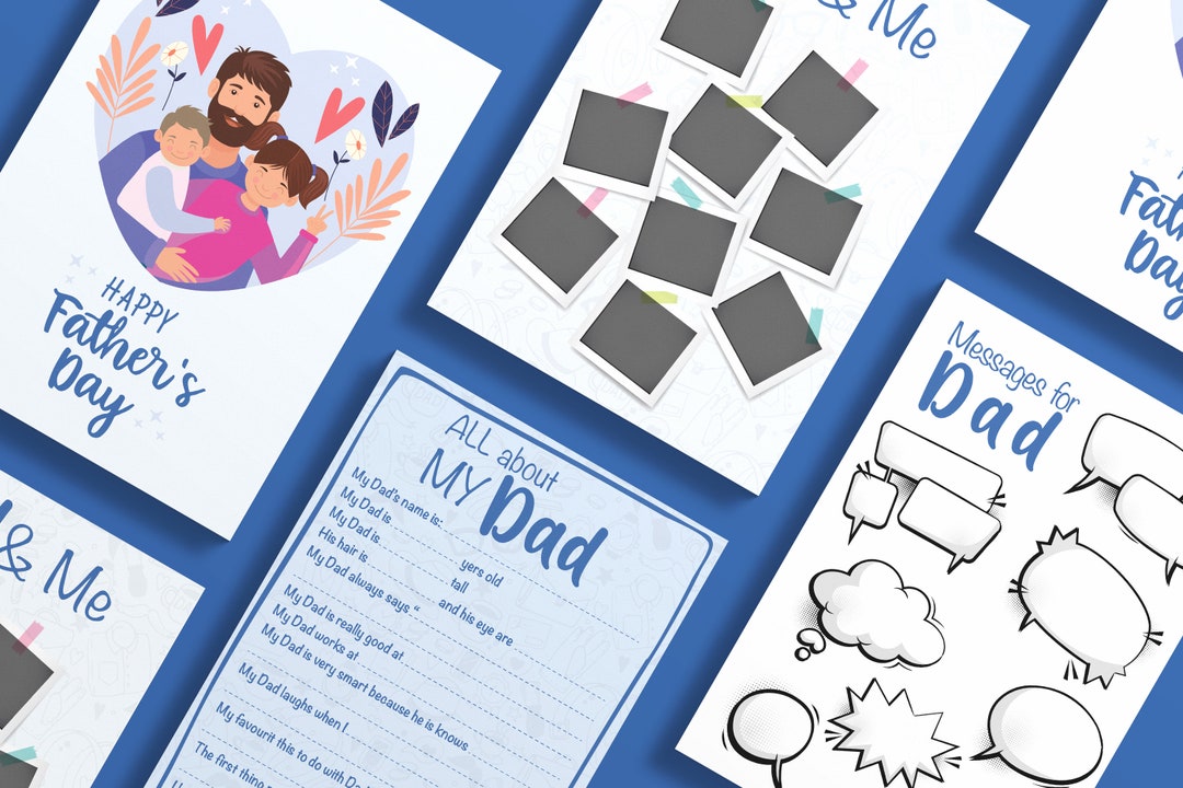 Father's Day Printable Gift | Journal | Vector | Digital Paper | to ...