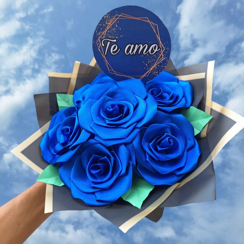 Ribbon Rose Bouquet - Etsy