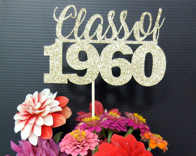 Class of 1960, Class Reunion Centerpiece, 60 Years Class Anniversary ...