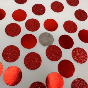 Glitter Confetti Red Glitter Valentines Day Table Confetti Red Party ...