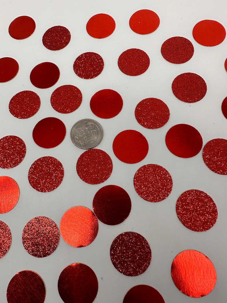 Glitter Confetti Red Glitter Valentines Day Table Confetti Red - Etsy