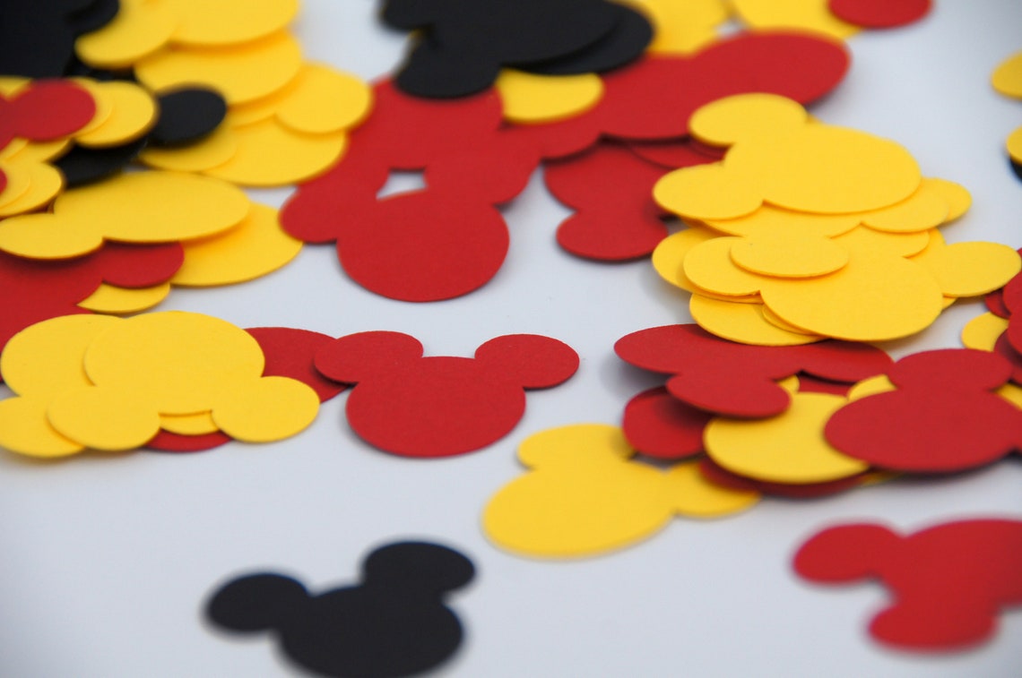 Mickey Mouse Confetti Mickey Birthday Minnie Mouse Birthday | Etsy