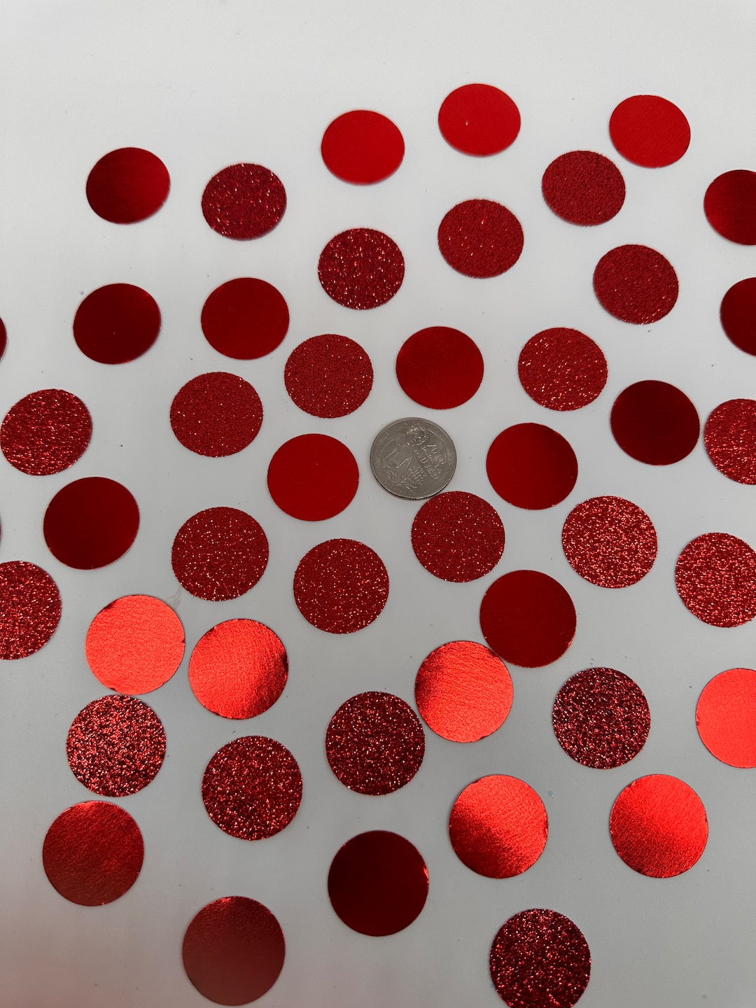 Glitter Confetti Red Glitter Valentines Day Table Confetti Red Party ...