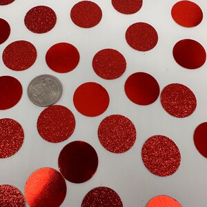 Glitter Confetti Red Glitter Valentines Day Table Confetti Red Party ...