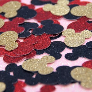 Mickey Mouse Glitter Confetti,mickey Birthday, Minnie Mouse Birthday ...