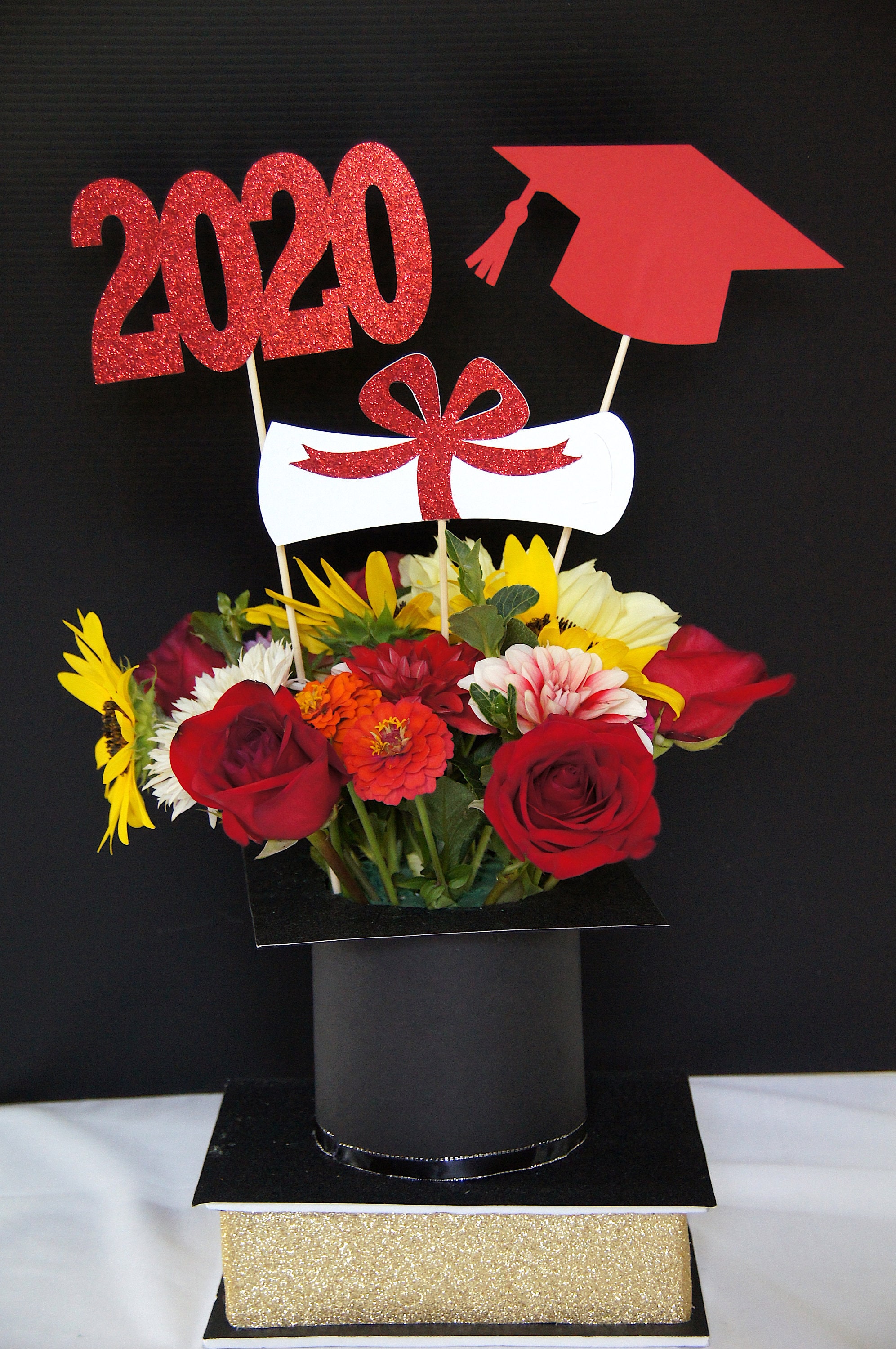 graduation-party-decoration2020-graduation-centerpiece-red-etsy