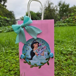 Princess Jasmin and Cinderella Favor Bags-birthday Favor Bags-disney ...