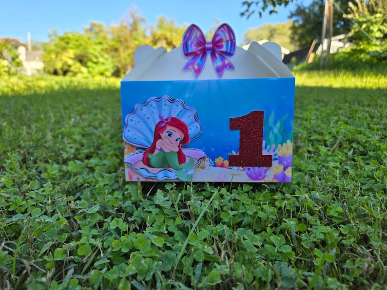 Little Mermad Favor Boxes,candy Box,little Mermaid Box,party Decoration ...