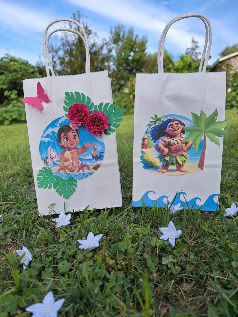 Moana Treat Bags, Moana Party Favors, Moana Birthday, Moana Birthday ...