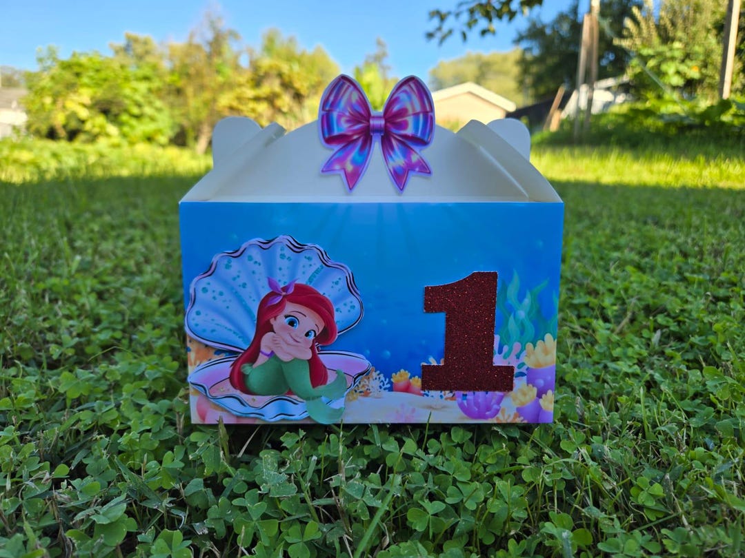 Little Mermad Favor Boxes,candy Box,little Mermaid Box,party Decoration ...
