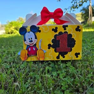 Mouse Treat Boxes Mouse Favor Box Mickey Inspired Treat Box Mouse Party ...
