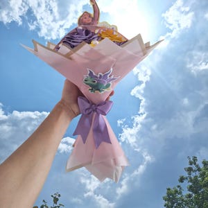 10 Roses Theme Rapunzel Bouquet Ribbon Eternal Bouquet, Personalized ...