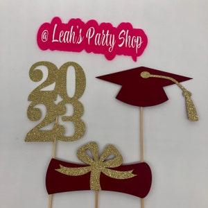 Maroon Graduation Party Decoration,2024 College Graduation, Decoration ...