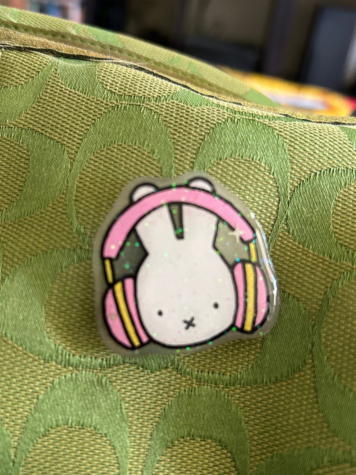 Miffy Headphones Pin - Etsy