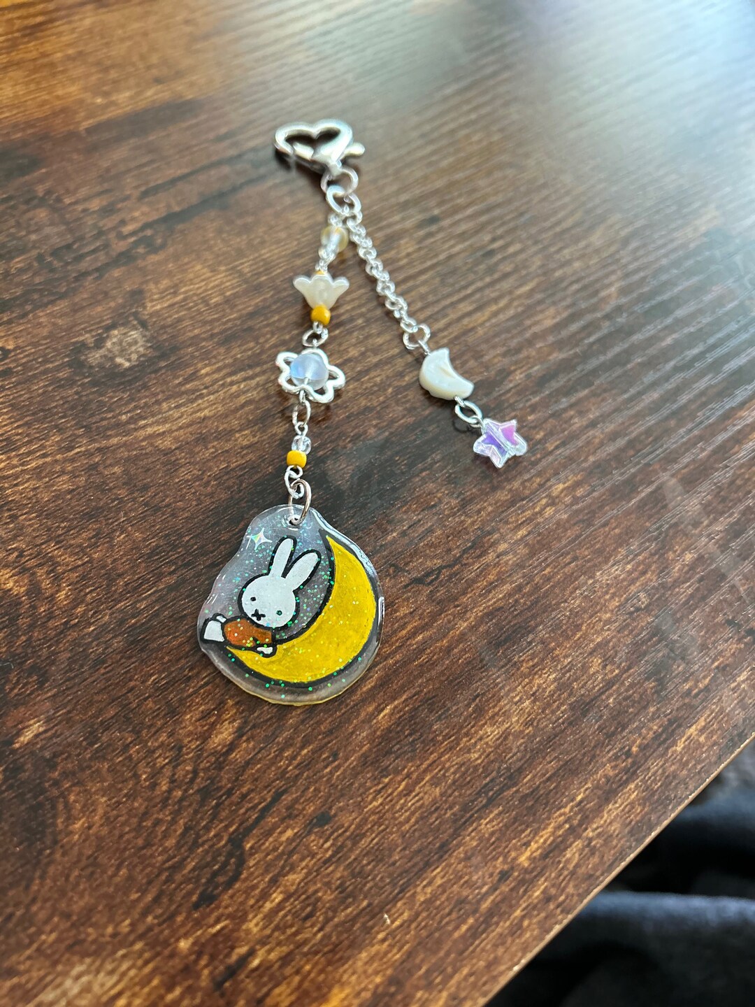 Miffy Moon Bag Charm - Etsy