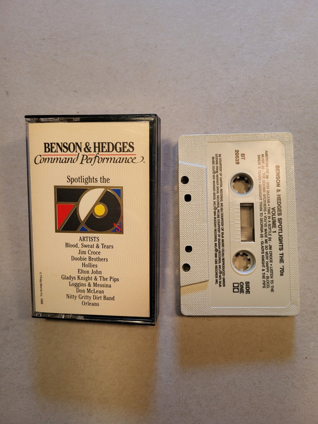 Benson & Hedges Command Performance - Cassette Tape, Used and Tested - Etsy