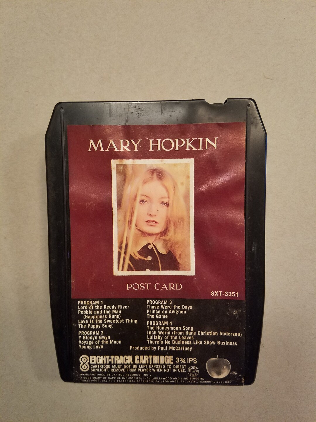 Mary Hopkin - Post Card - 8 Track Tape - Tested - Etsy UK