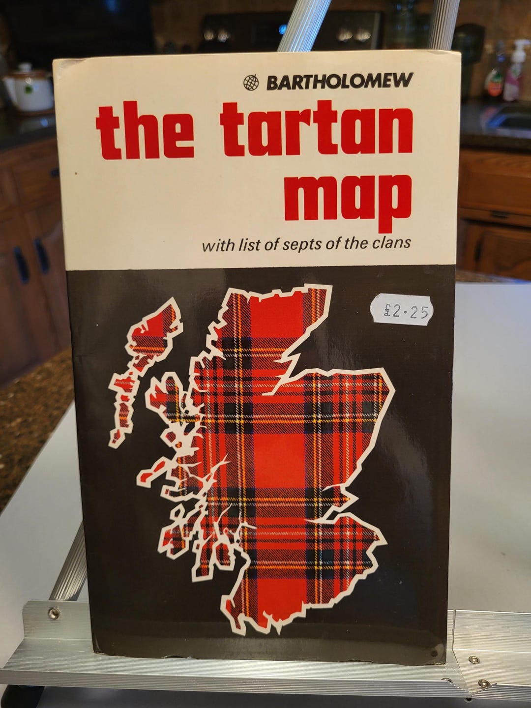 Bartholomew - Tartan Map of Scotland - Fold Out - Etsy