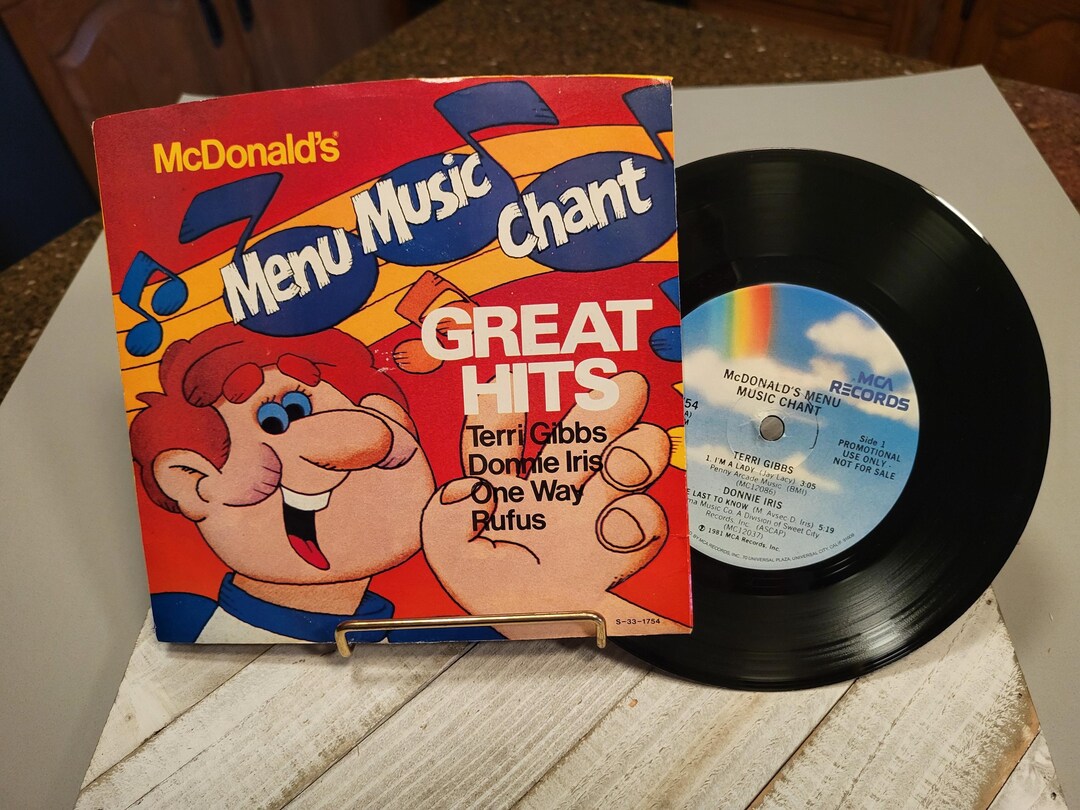 Mcdonald's - Menu Music Chant - Vinyl Record 1981 - Etsy